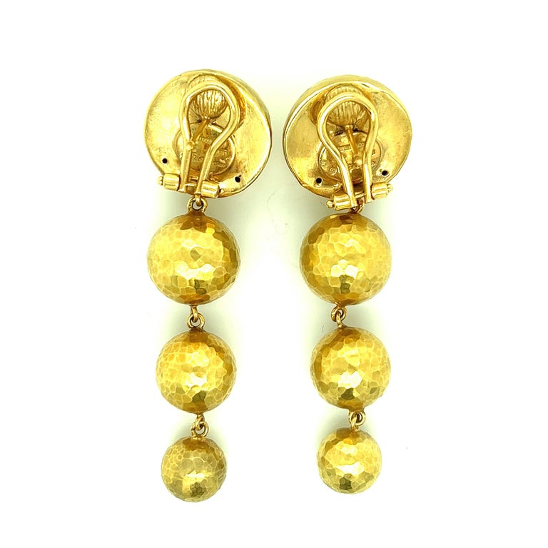 Paloma Picasso for Tiffany and Co. Gold Planet Drop Earrings at 1stDibs