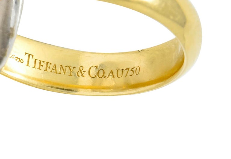 Paloma Picasso Tiffany and Co. 18 Karat Two-Tone Gold Melody Rolling Band Ring at 1stDibs ...