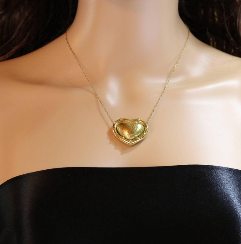 Paloma Picasso Tiffany and Co. Puffed Gold Heart at 1stDibs | puffed ...