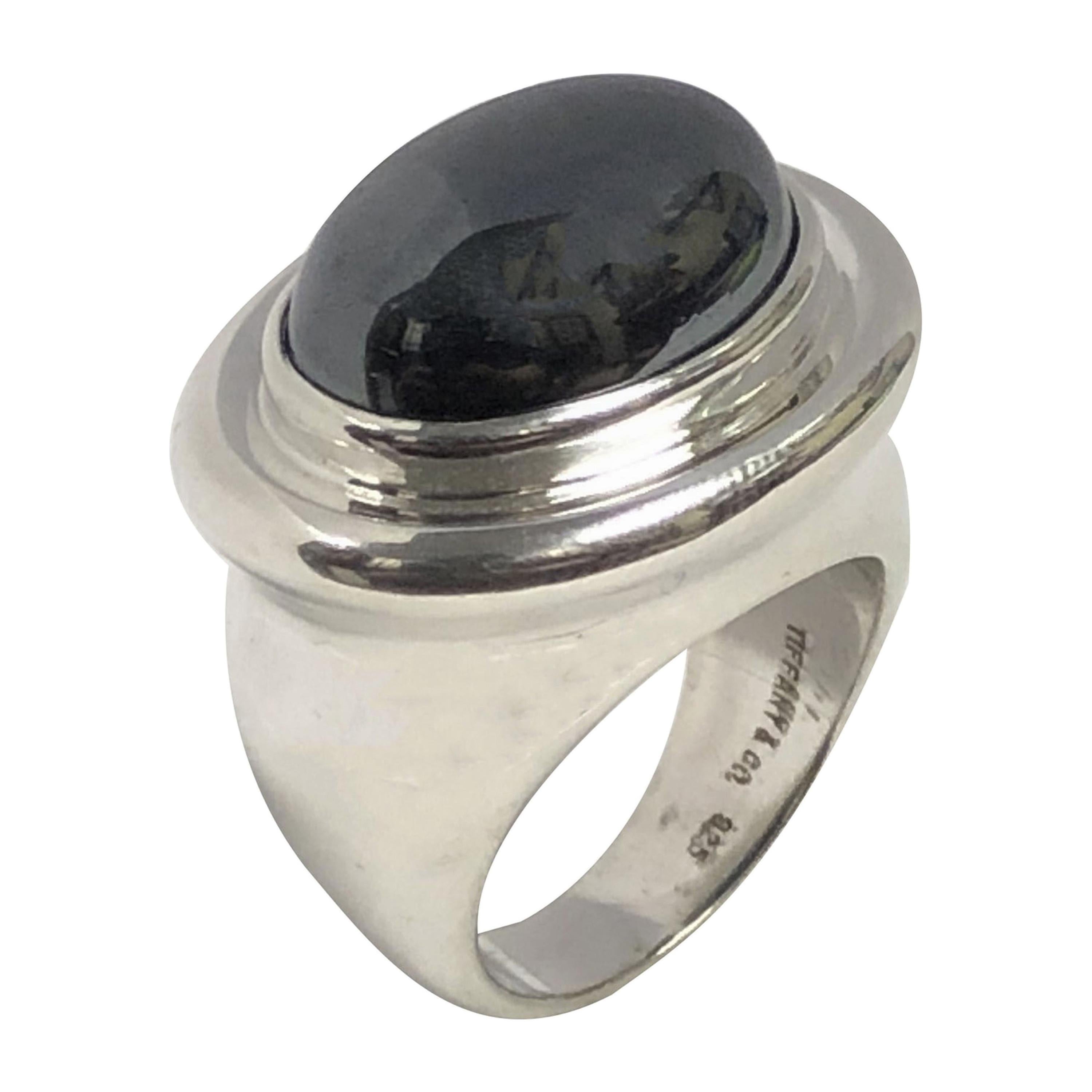 Tiffany and Co. Paloma Picasso Cabochon Tourmaline Gold Ring at 1stDibs