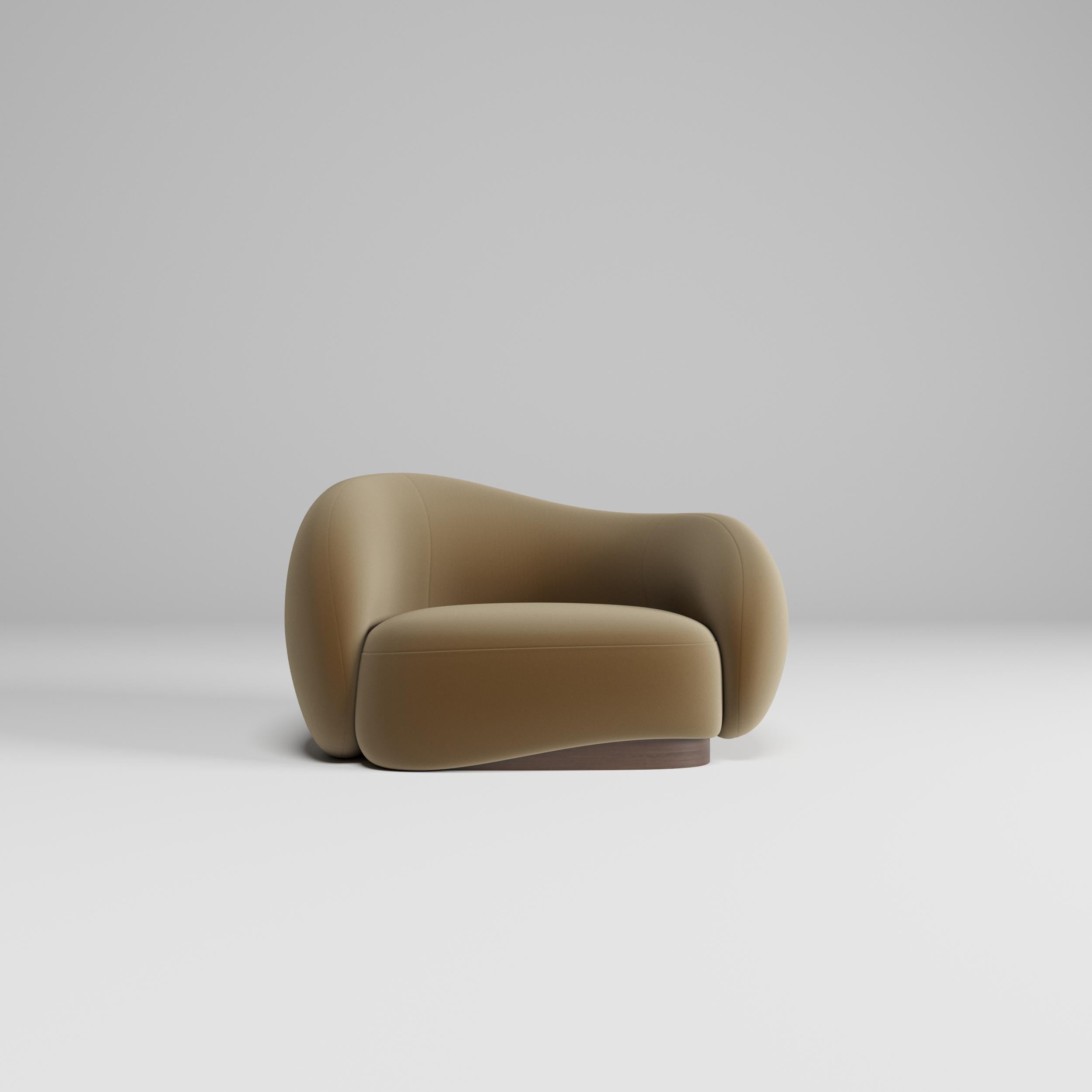 Paloma Sofa 140, Organic Modern, Strech Velvet, by Mehmet OREL for ...