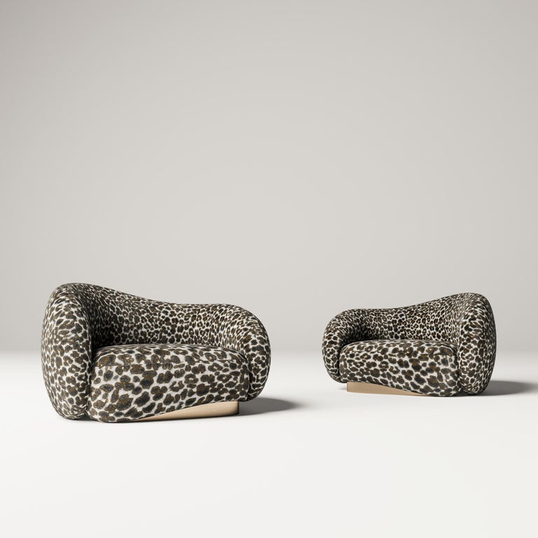 Paloma Sofa 140,Leopard Pattern Fabric,Designed by Mehmet OREL for ...