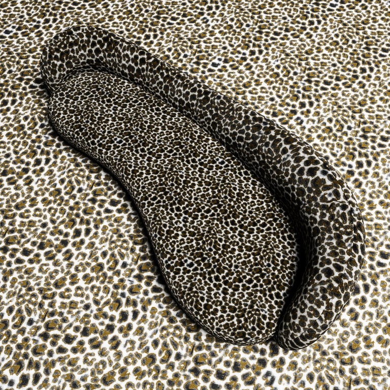 Paloma Sofa 280, Organic Modern,Leopard Pattern Fabric, by Mehmet Orel ...