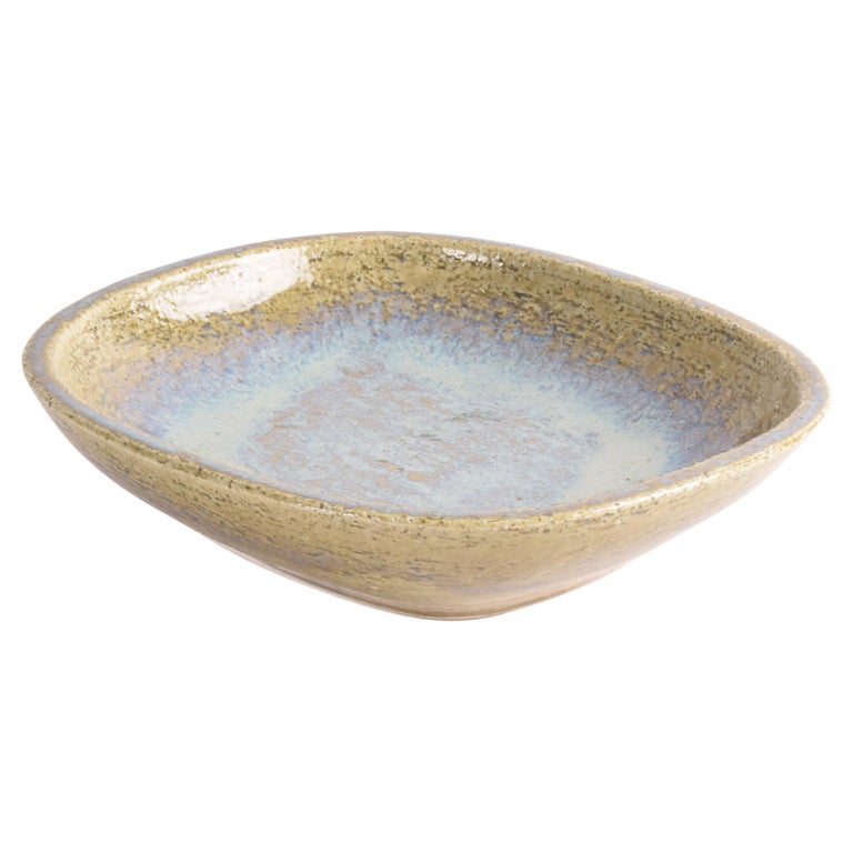 Palshus Large Flat Ceramic Bowl Green Blue by Per Linnemann-Schmidt ...