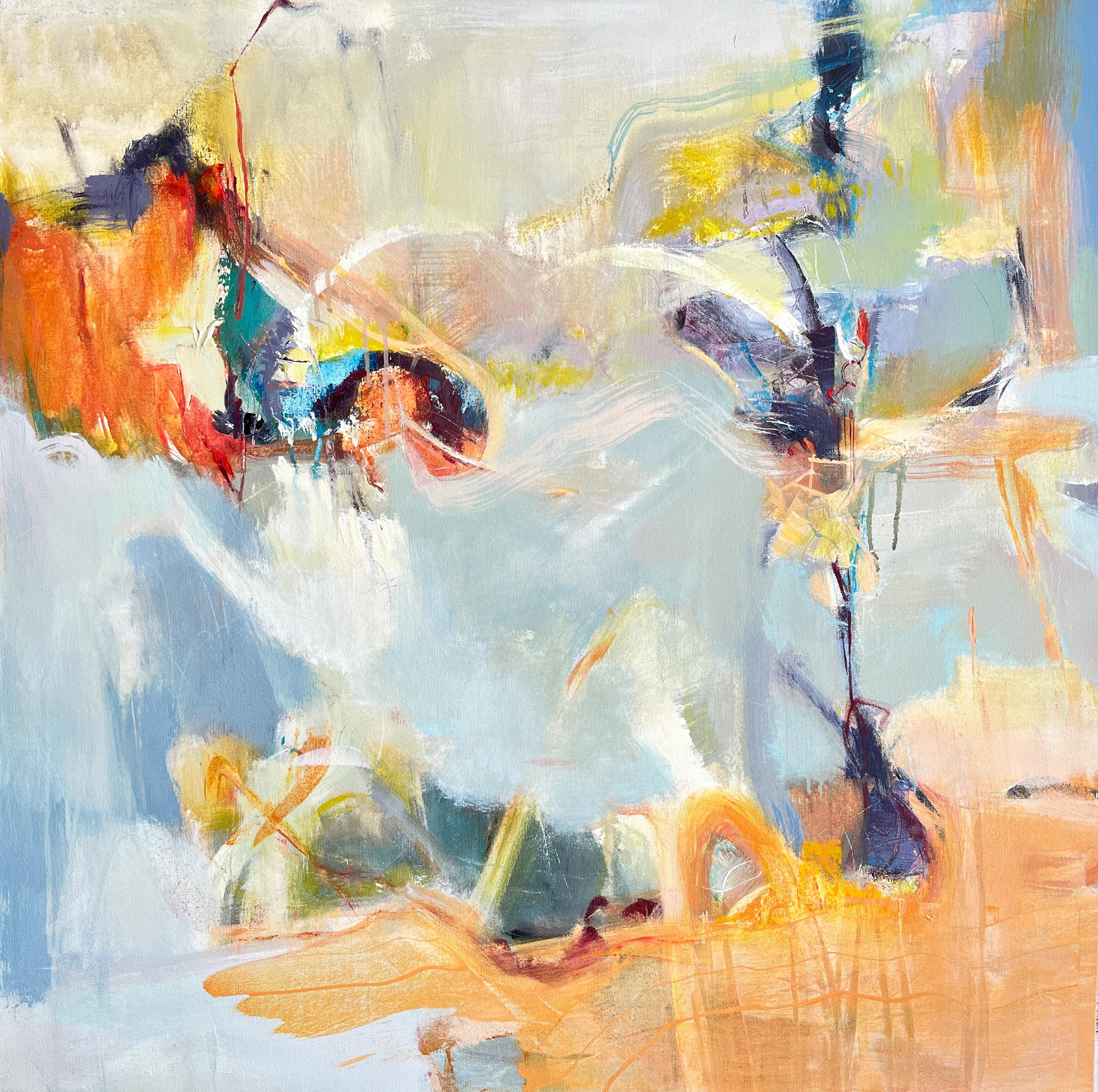 Pam Austin - Sky's the Limit, light filled abstract expressionist ...