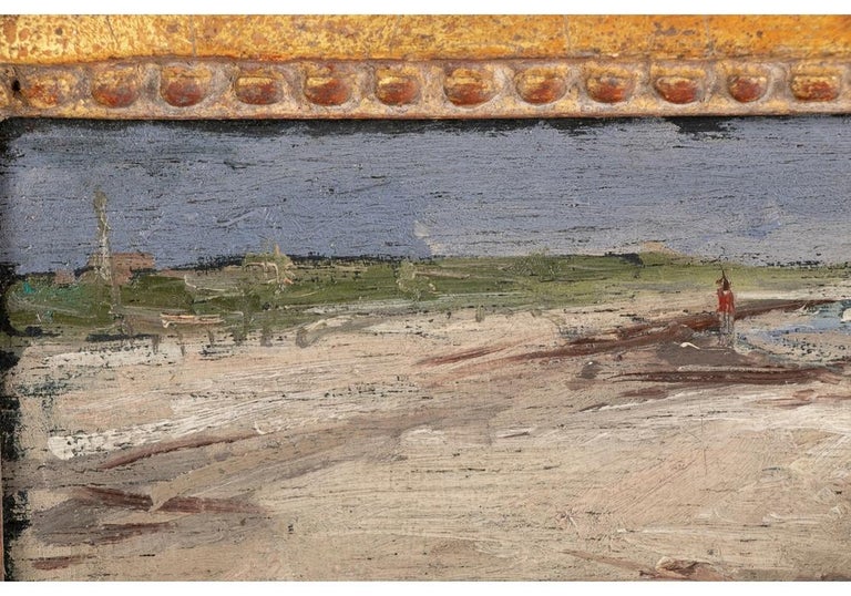 Pam Sheehan 'Am. B. 1956' Oil on Panel Titled "Figure In Red Sweater ...