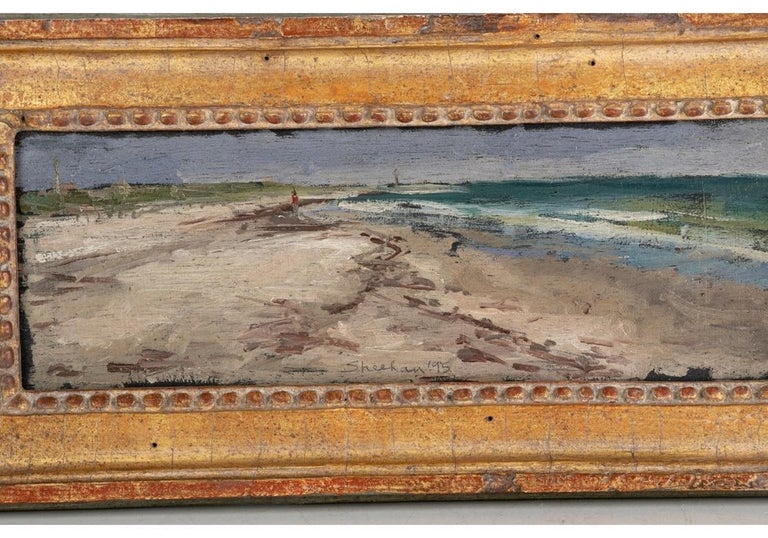 Pam Sheehan 'Am. B. 1956' Oil on Panel Titled "Figure In Red Sweater ...