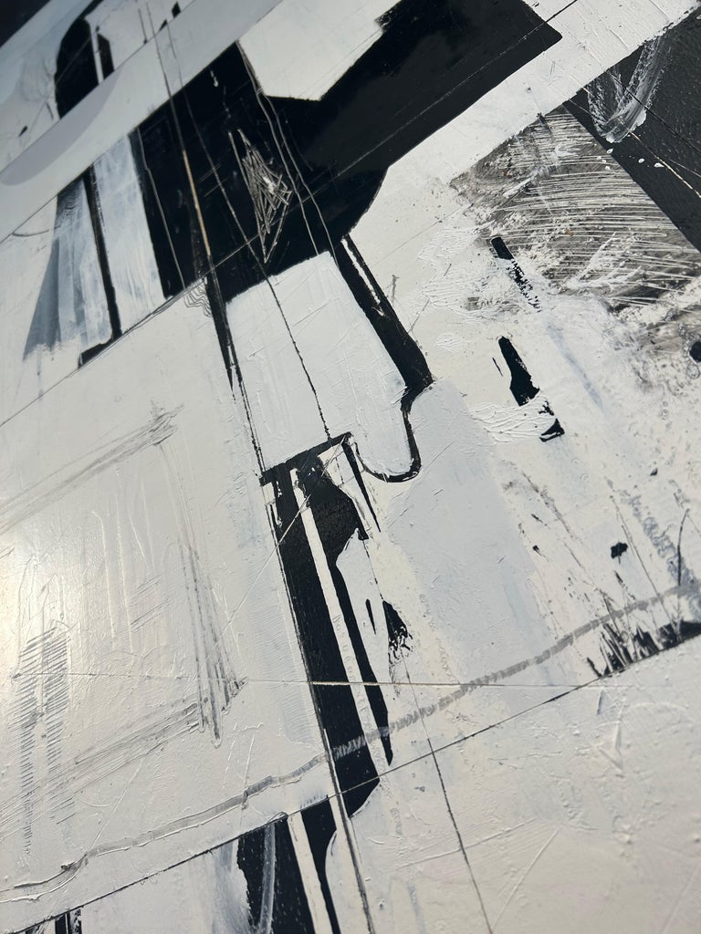 Pamela Caughey - Walk the Dog, Pamela Caughey Black and White Abstract ...