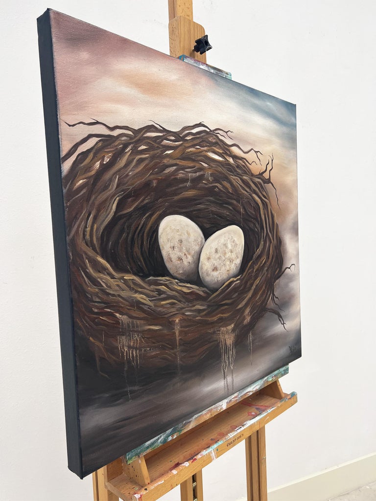 Pamela Hoke - Barn Swallow Nest, Oil Painting For Sale at 1stDibs