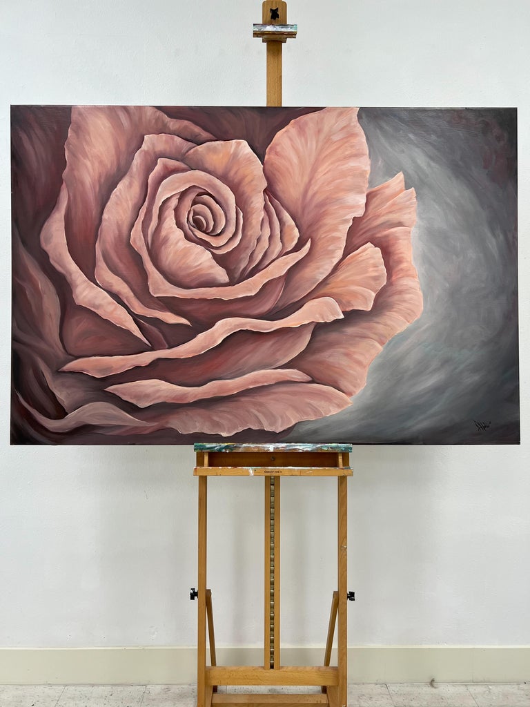 Pamela Hoke - Comfort Rose, Oil Painting For Sale at 1stDibs
