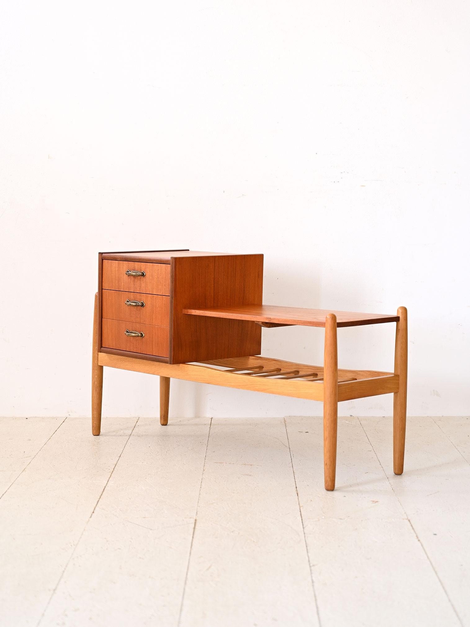 Scandinavian vintage bench For Sale at 1stDibs