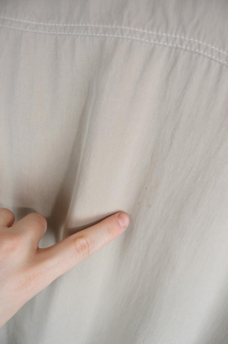 Pancaldi and B Vintage Men's Beige Silk and Laced Ovine Suede Bomber ...