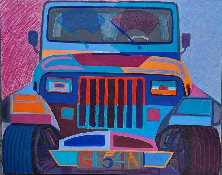 Pancho Malezanov - Wrangler - Pop Art Acrylic Painting Colors Lilac ...