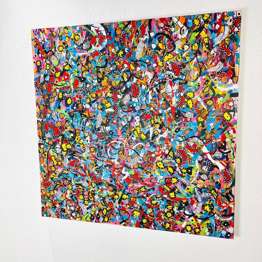 "Pandemic 6", Acrylic on Canvas by Esther Ritz at 1stDibs