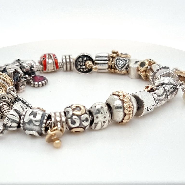 Pandora Silver Charm Bracelet at 1stDibs