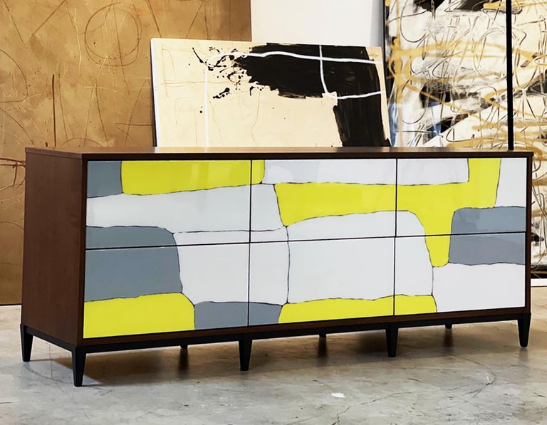Panel Abstract Cabinet by Morgan Clayhall For Sale at 1stDibs