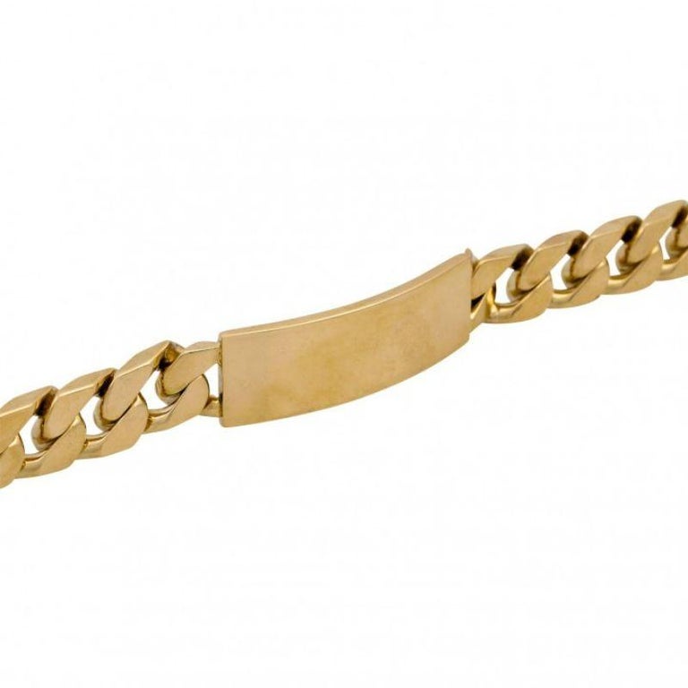 Panel Bracelet with Identity Plate For Sale at 1stDibs