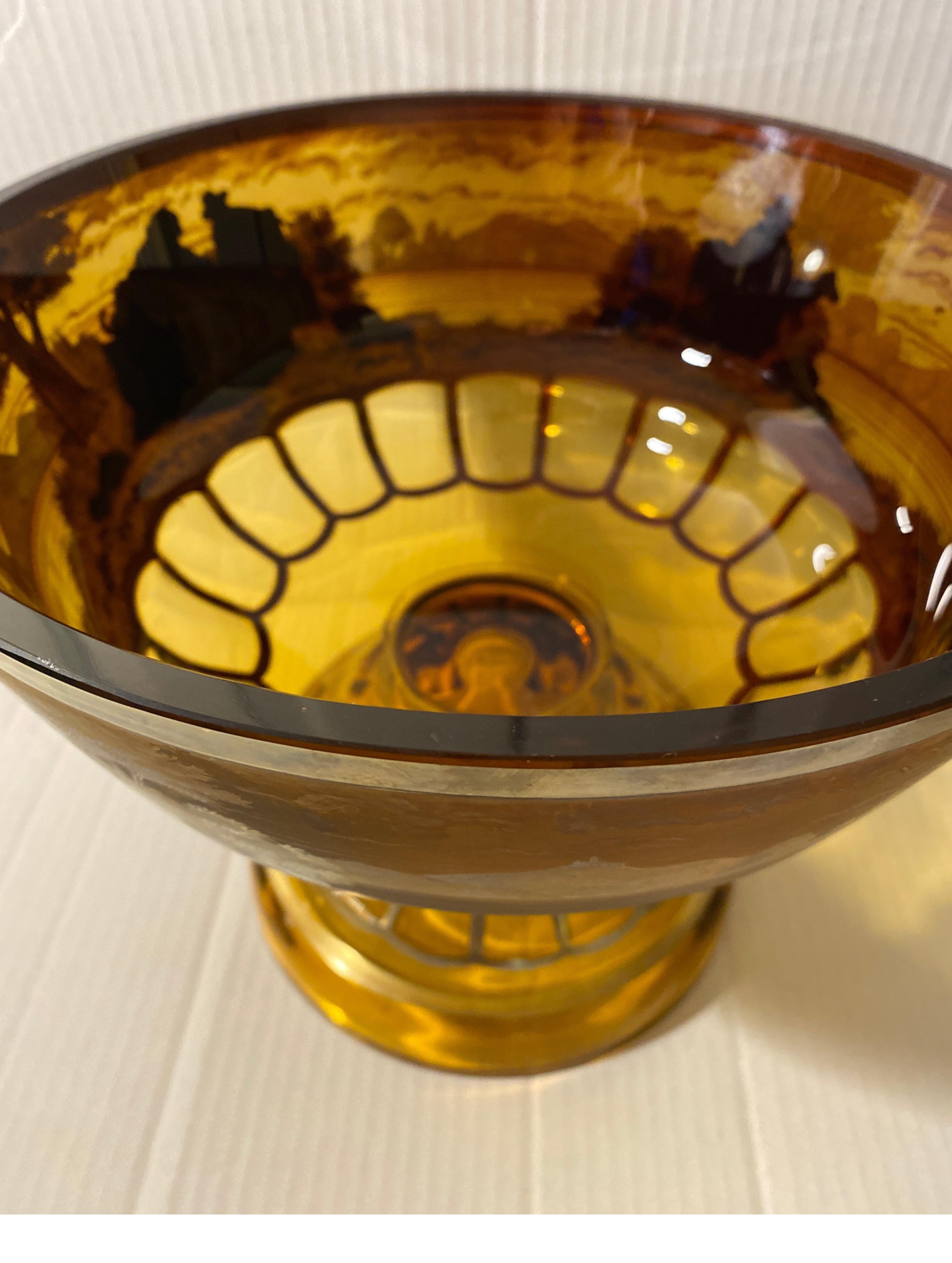 Panel Cut Crystal Presentation Center Bowl by Anton Kusak For Sale at ...