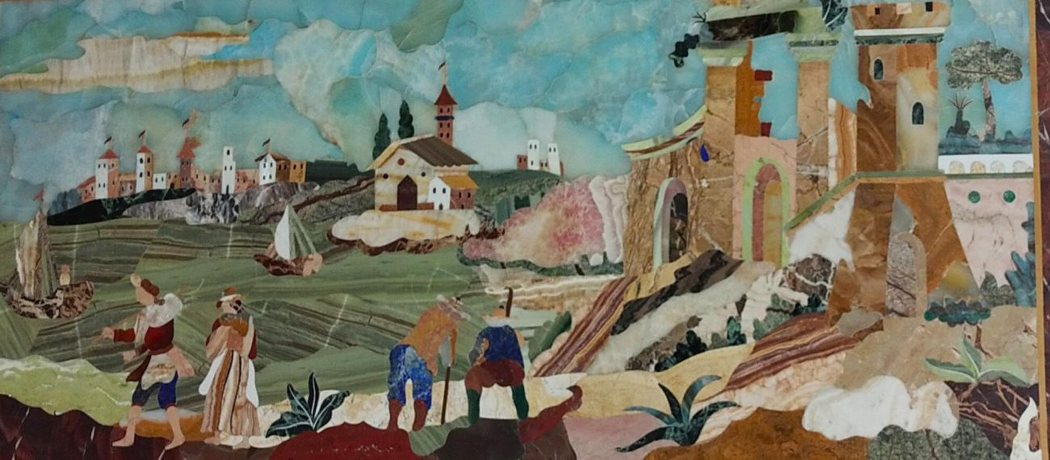 Panel - Neapolitan Countryside Landscape For Sale at 1stDibs