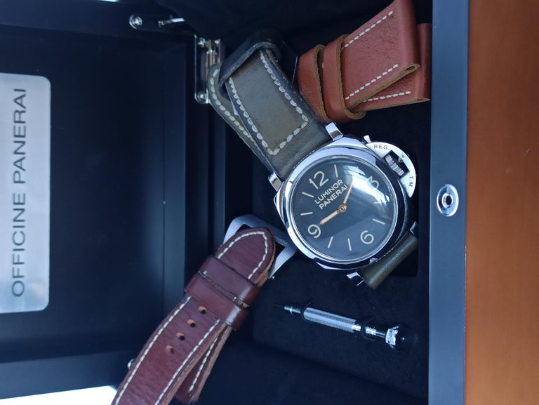 Panerai 1950 Luminor, PAM00372, PAM 372, Plexi Glass Steel Case For ...