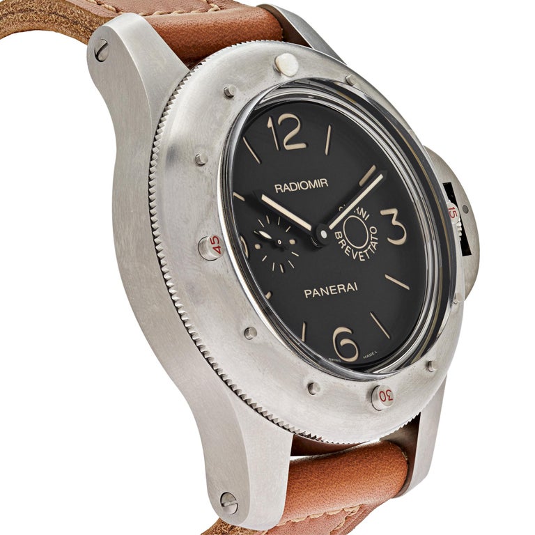 Panerai L'Egiziano Radiomir Brushed Titanium PAM00341 For Sale at 1stDibs