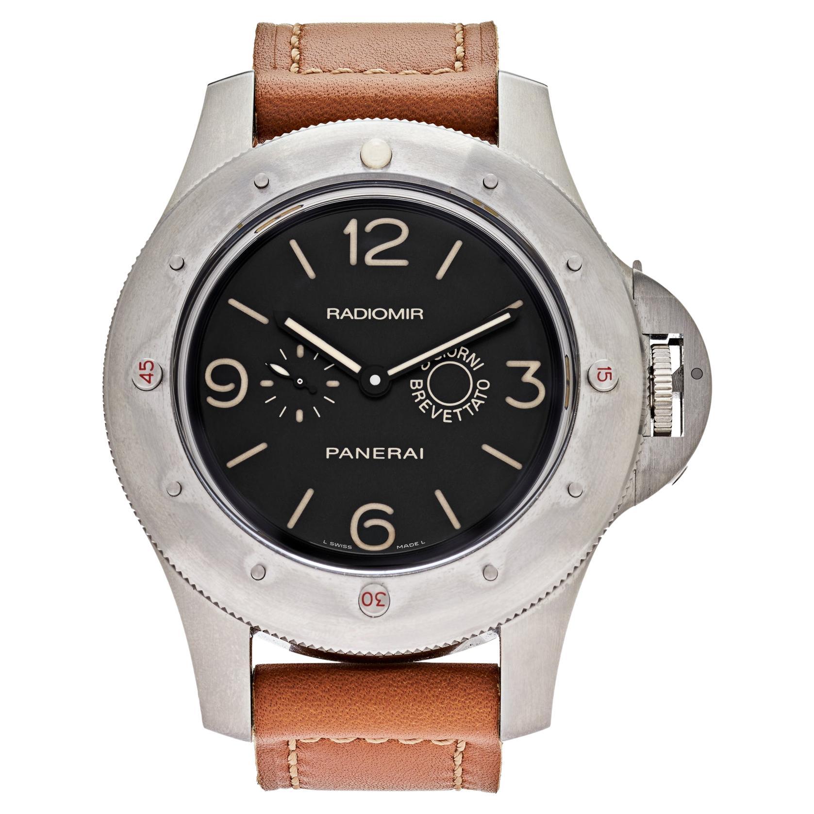Panerai Platinum Radiomir PAM 373 Wristwatch at 1stDibs