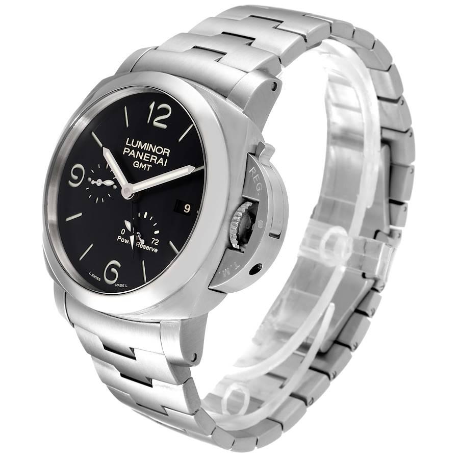 Panerai Luminor 1950 3 Days GMT 44mm Mens Watch PAM00347 Box Papers at ...