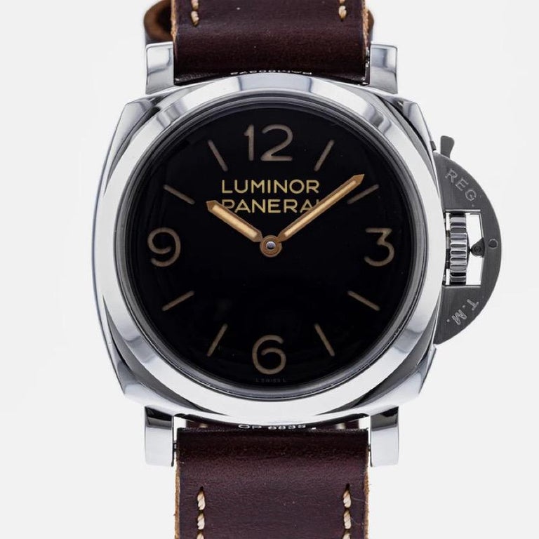 Panerai Luminor 1950 3 Days Pam 372 Mint Acrylic Crystal 2014 Full Set ...