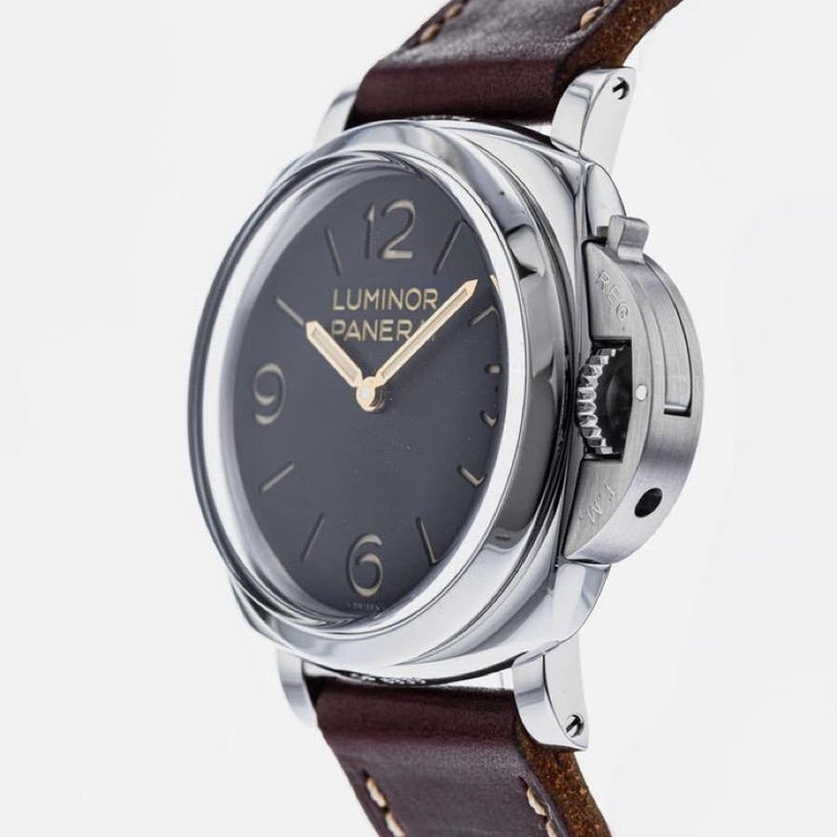 Panerai Luminor 1950 3 Days Pam 372 Mint Acrylic Crystal 2014 Full Set ...