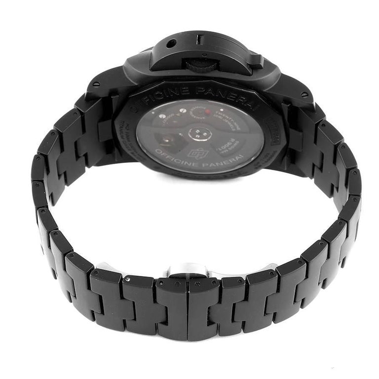 Panerai Luminor 1950 3 Days Tuttonero GMT Ceramic Mens Watch PAM00438 ...