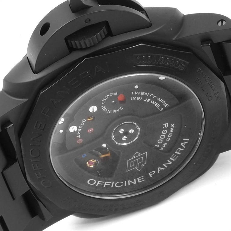 Panerai Luminor 1950 3 Days Tuttonero GMT Ceramic Men's Watch PAM00438 ...