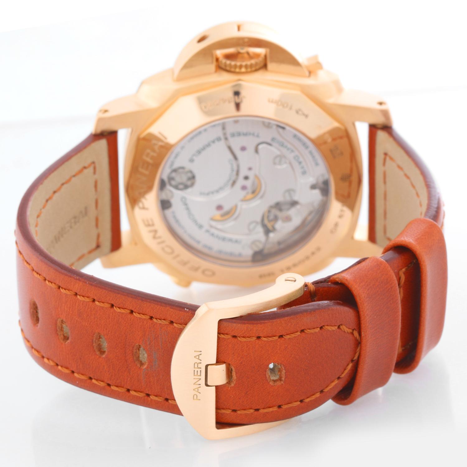 Panerai Luminor 1950 8 Day 18k Rose Gold Men's Chronograph Men's Watch ...
