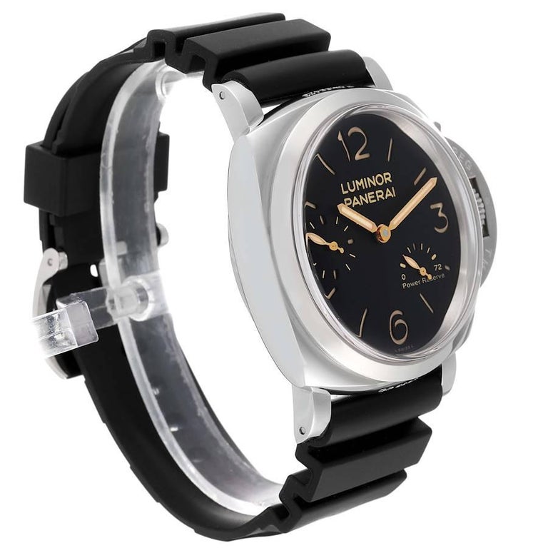 Panerai Luminor 1950 Acciaio 3 Days Power Reserve Watch PAM00423 Box ...