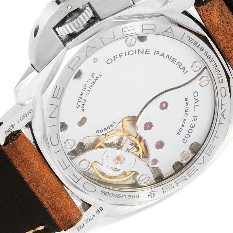 Panerai Luminor 1950 Acciaio 3 Days Power Reserve Watch PAM00423 For ...