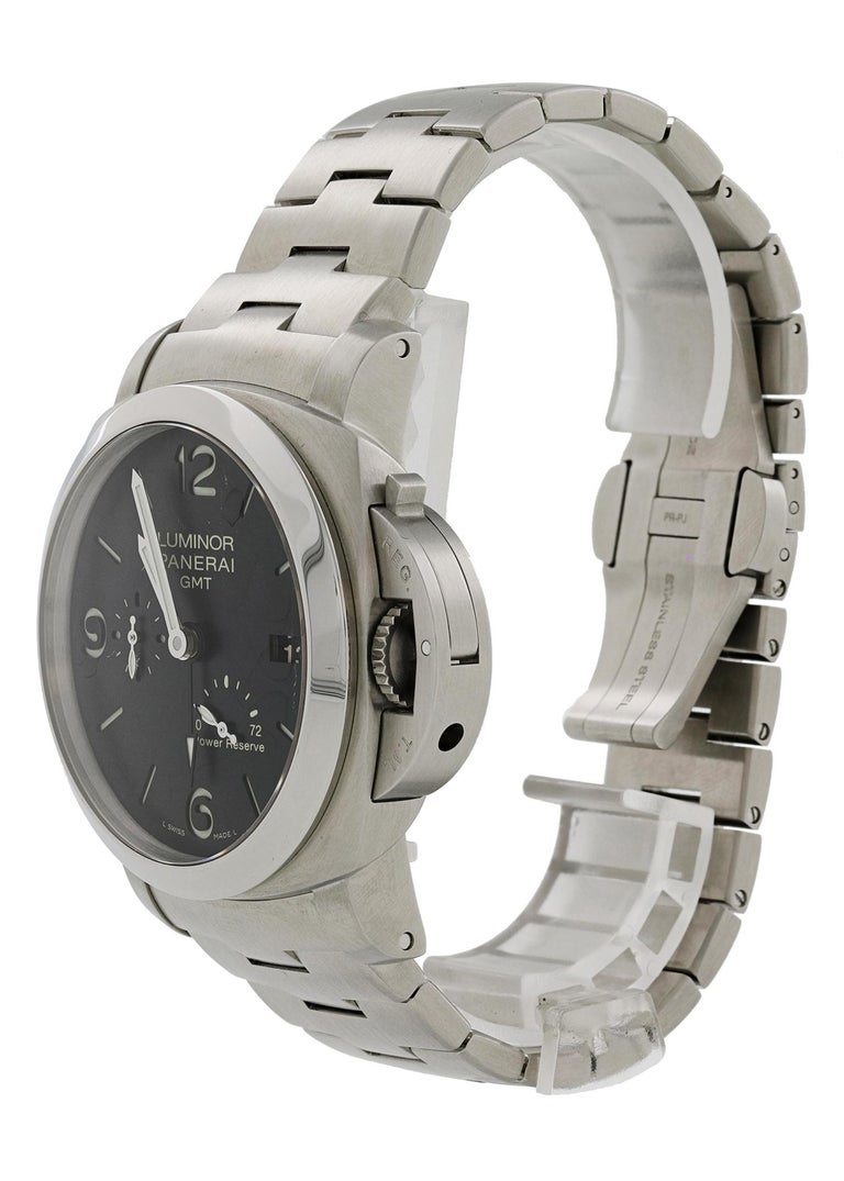 Panerai Luminor 1950 GMT PAM00347 3 Day Men's Watch For Sale at 1stDibs