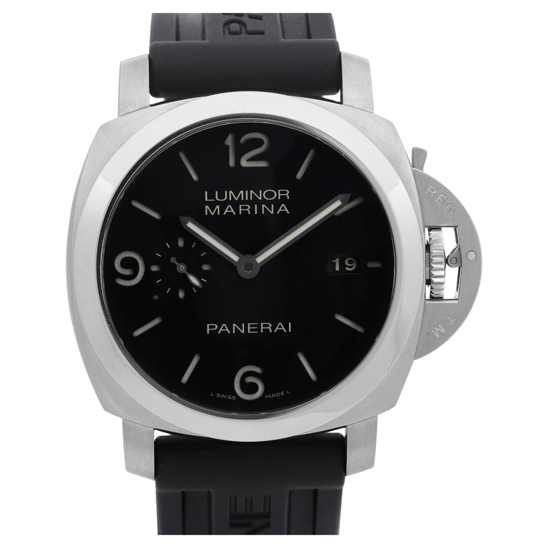Panerai Luminor 1950 Steel Black Dial Automatic Mens Watch PAM00312 For ...