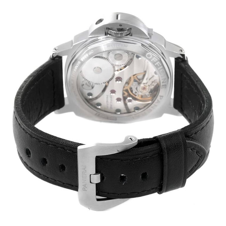 Panerai Luminor Base White Dial Steel Mens Watch PAM00114 For Sale at ...