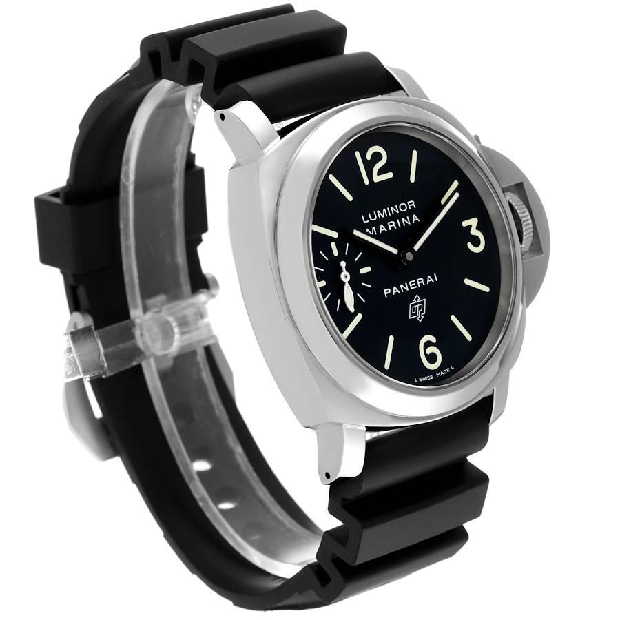 Panerai Luminor Base Logo Steel Mens Watch PAM01005 For Sale at 1stDibs ...