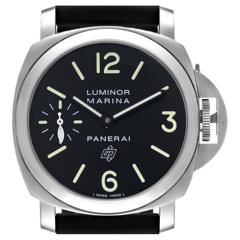 Panerai Luminor Base Logo Steel Mens Watch PAM01005 For Sale at 1stDibs