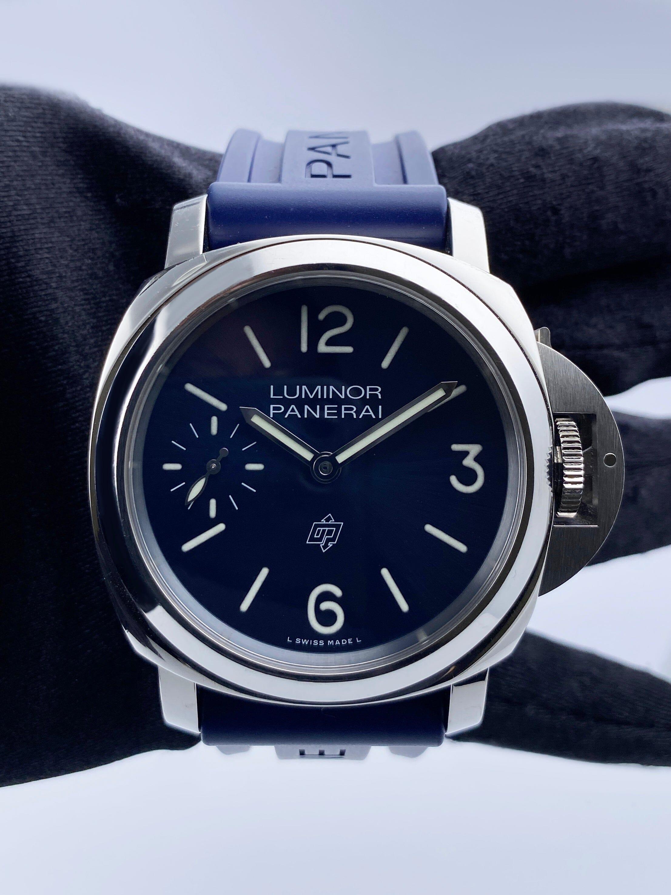 Panerai Luminor Blu Mare PAM01085 Blue Dial Mens Watch Box Papers For ...