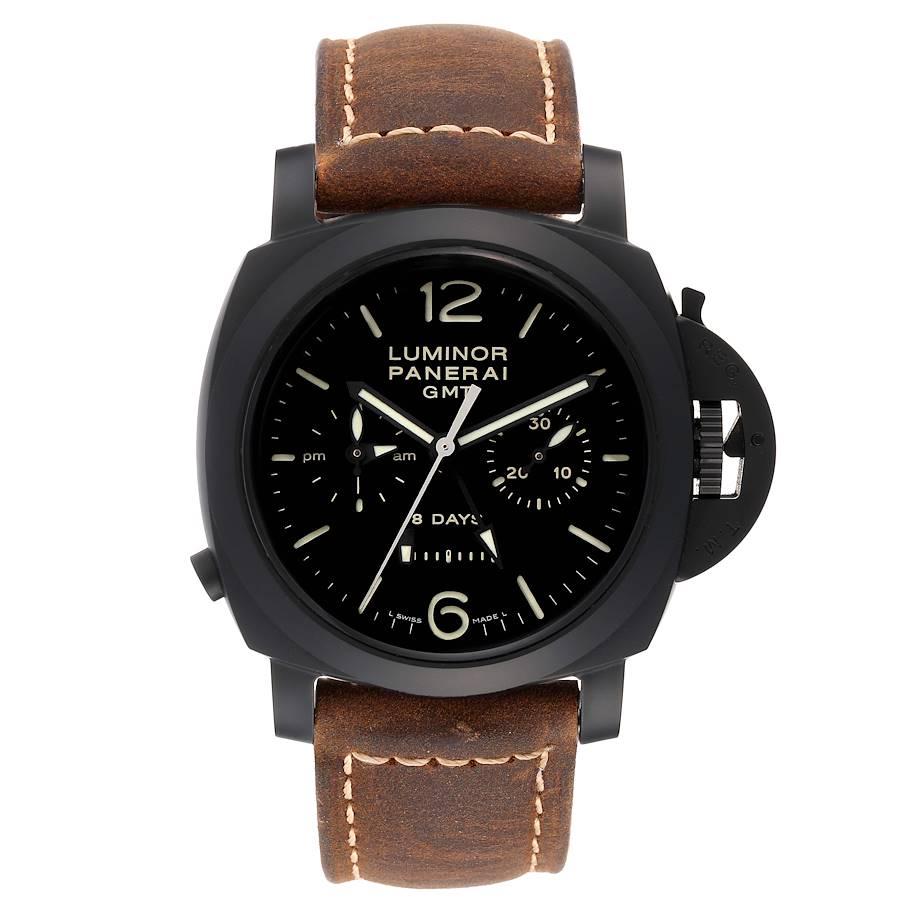 Panerai Luminor Chrono Monopulsante 8 Days GMT Ceramic Mens Watch ...