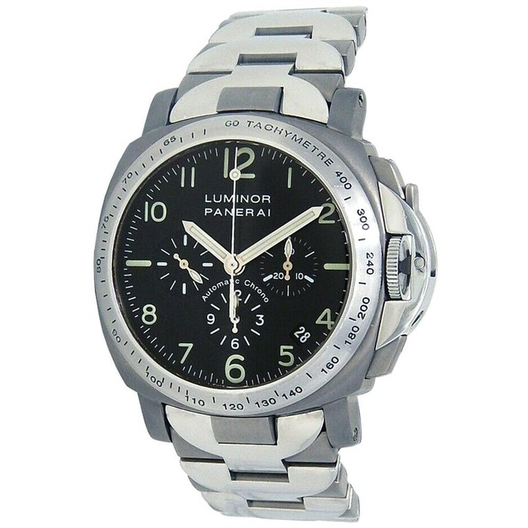 Panerai Luminor Chronograph Titanium Automatic Men's Watch PAM00074 For ...