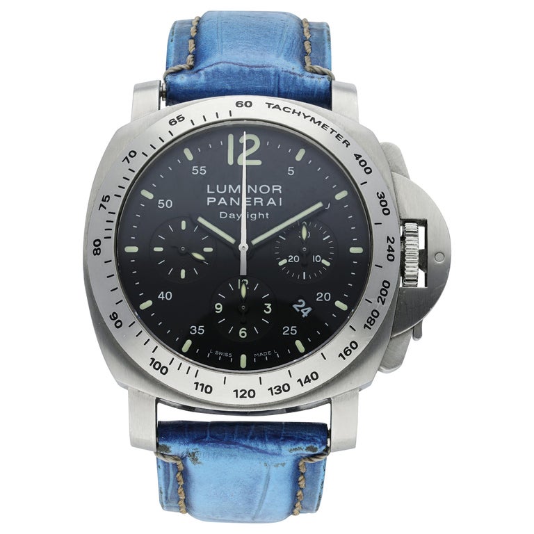 Panerai Luminor Daylight Chronograph PAM250 Men's Watch Box Papers For ...