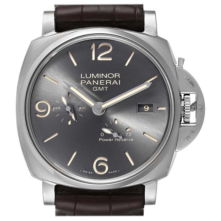 Panerai Luminor Due GMT Anthracite Dial Automtic Men's Watch PAM00944 ...