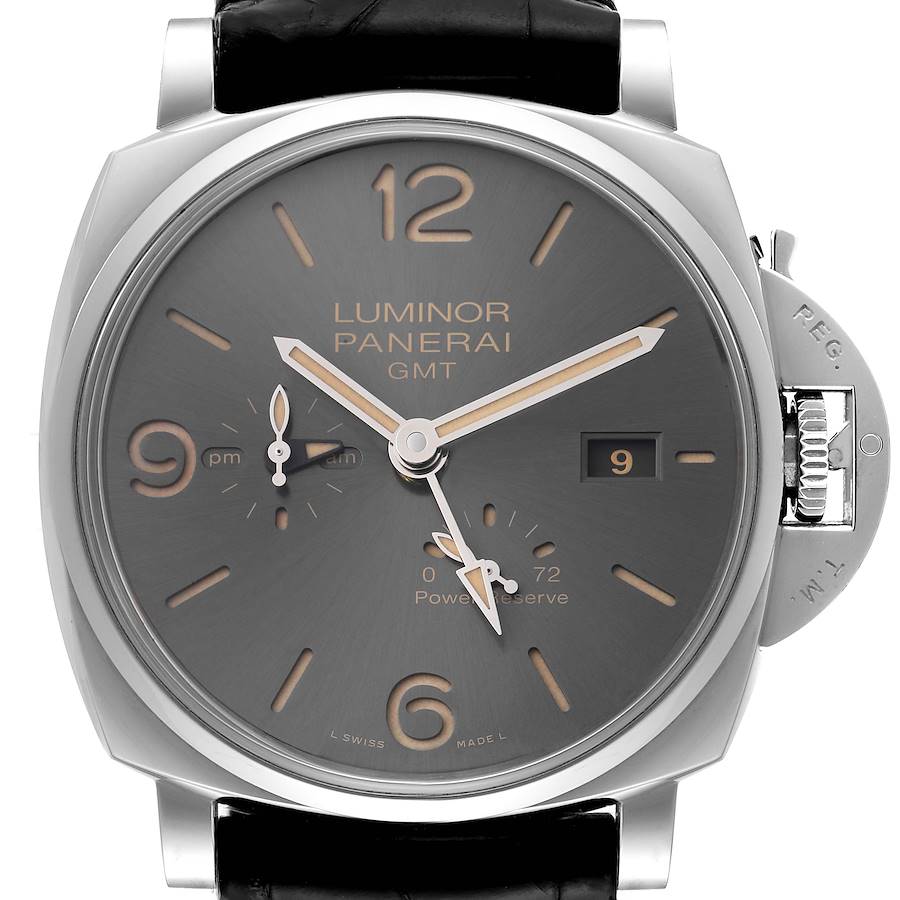 Panerai Luminor Due GMT Anthracite Dial Automtic Watch PAM00944 Box ...