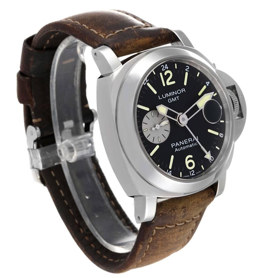 Panerai Luminor GMT Automatic Steel Black Dial Mens Watch PAM01088 For ...