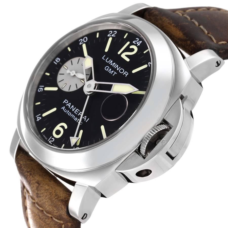 Panerai Luminor GMT Automatic Steel Black Dial Mens Watch PAM01088 For ...