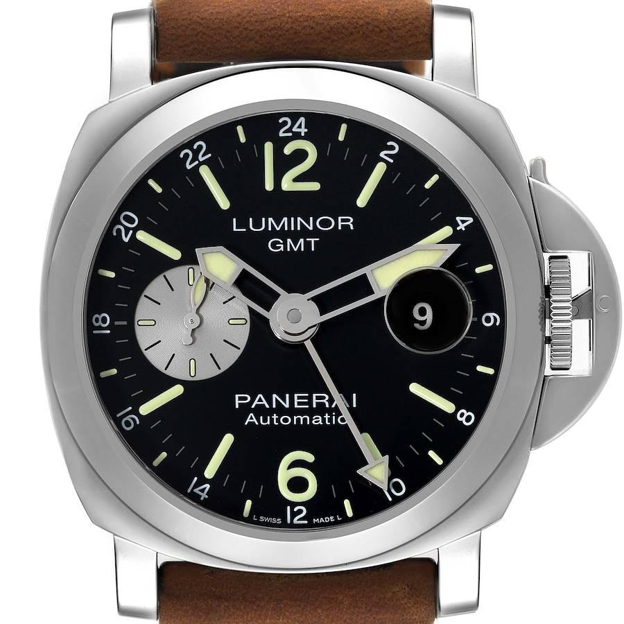 Panerai Luminor GMT Steel Black Dial Automatic Men's Watch PAM00159 at ...
