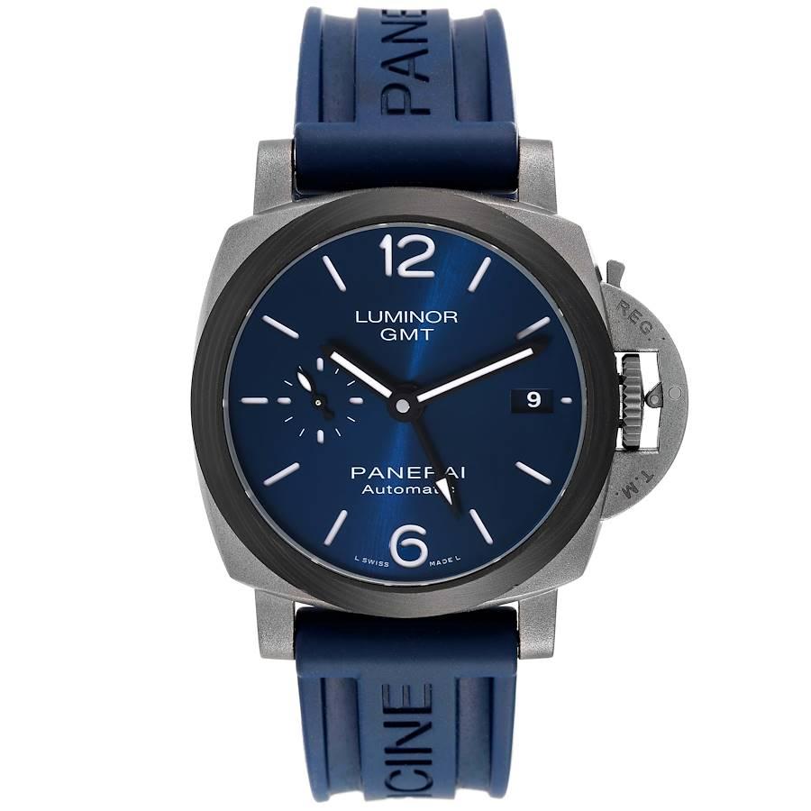 Panerai Luminor GMT Blue Dial Titanium Mens Watch PAM01279 For Sale at ...