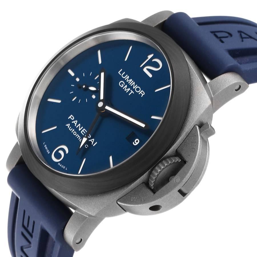 Panerai Luminor GMT Blue Dial Titanium Mens Watch PAM01279 For Sale at ...